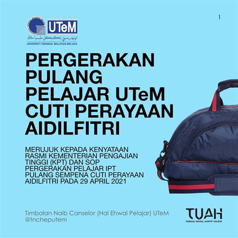 Ftmk Utem Infografik Mengenai Pergerakan Pulang Pelajar Facebook