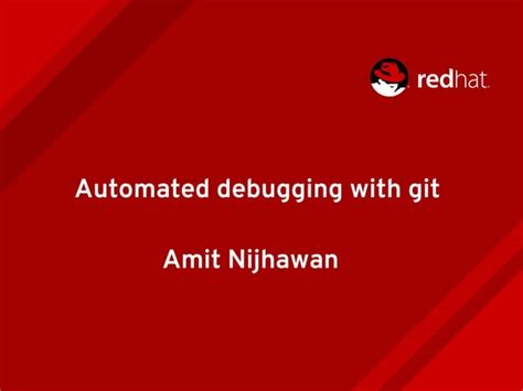 Automated Debugging With Git Ppt