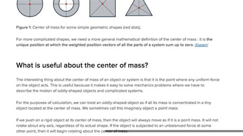 What Is Center Of Mass Article Khan Academy