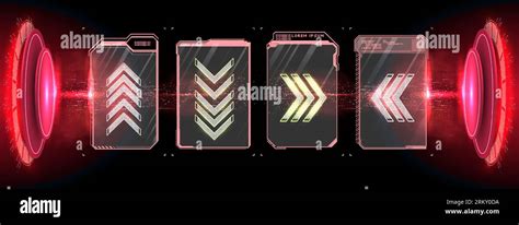 Interface Elements Futuristic Abstract Hud Frame Screen Button