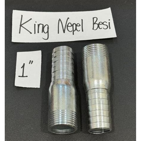 Jual King Nipple 1 Inchi Besi Galvanis Sambungan Pipa Nepel Selang