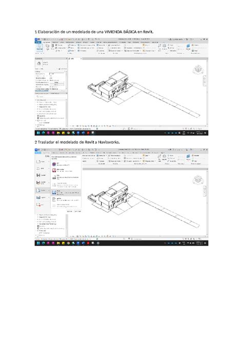 1 Elaboración de un modelado de una Vivienda Básica en Revit Arquitectura y Habilitación