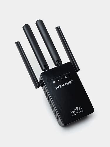 Ретранслятор-роутер WiFi PIX-LINK Repeator LV WR09 с 4 антеннами 300Мб ...