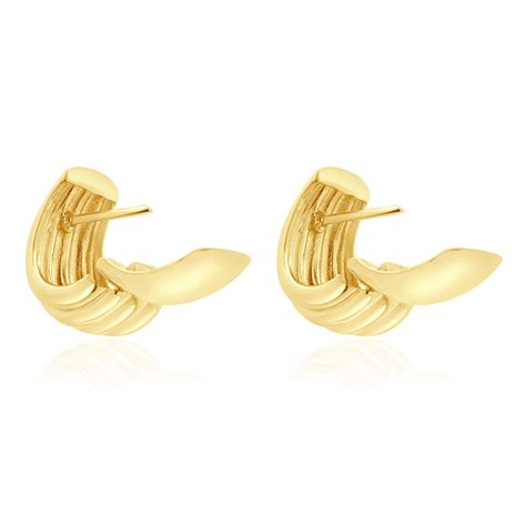 18 Karat Yellow Gold Shell Earrings For Sale At 1stDibs