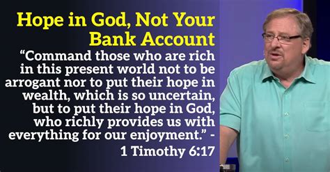 Rick Warren Daily Devotional August 30 2024 Hope In God Not Your