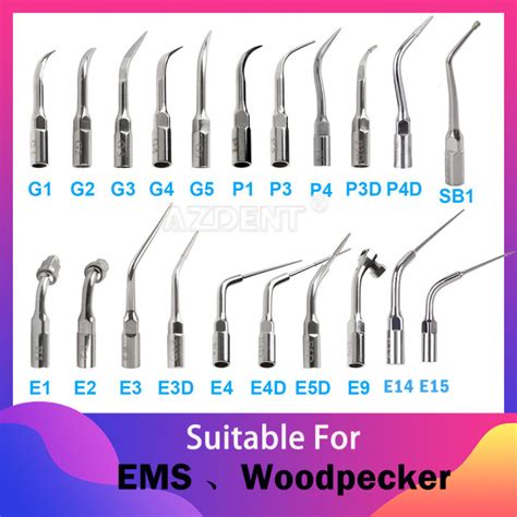 Dental Ultrasonic Scaler Tip Scaling Periodontics Endodontics Fit EMS