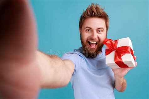 Man In T Shirt Looking At Camera With Happy Smile Pov Point Of View Of