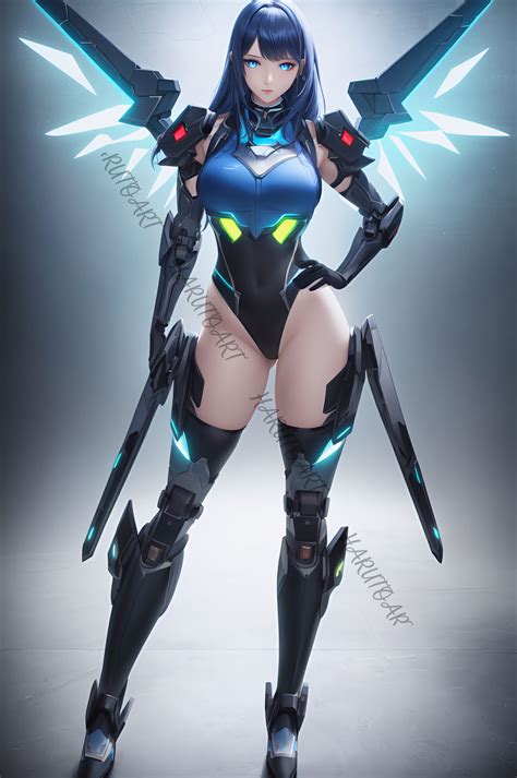 Sexy Mecha Lady By Harutoart On Deviantart