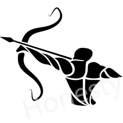 Boogschutter Symbool Autoruit Deur Truck Auto Sticker Thuis Muur Glas