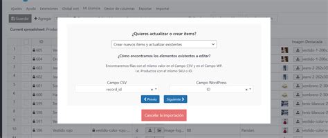 wp sheet editor cómo usar la herramienta de importación wp sheet