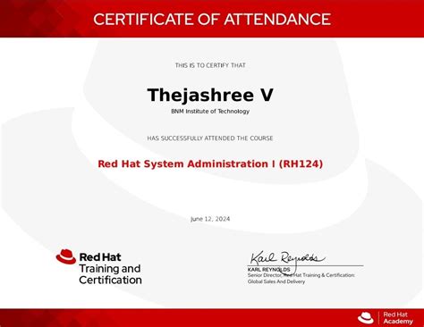 Thejashree V On Linkedin Linux Redhat Rh124 Systemadministration Techskills Careergrowth