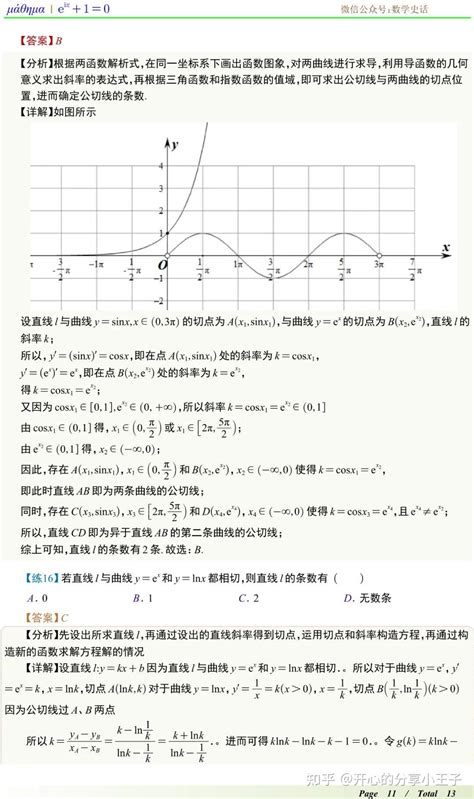 高中数学导数的几何意义及求切线方程题型归纳 知乎