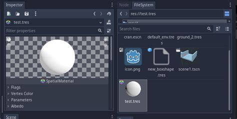 Auto Update Material Icon In Filesystem · Issue 59537 · Godotengine