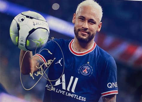 Autograph Signed Neymar Photo