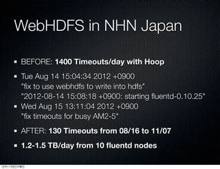 Fluentd And WebHDFS PPT