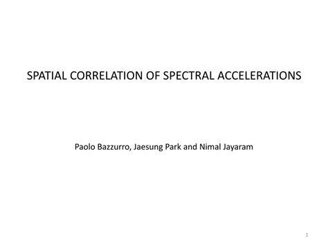 Ppt Spatial Correlation Of Spectral Accelerations Powerpoint Presentation Id2712691