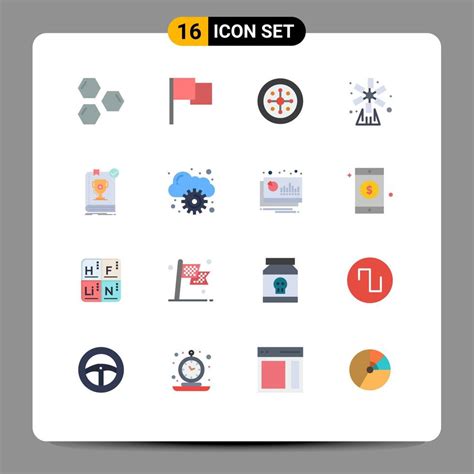 user interface pack of 16 basic flat colors of book nature christmas