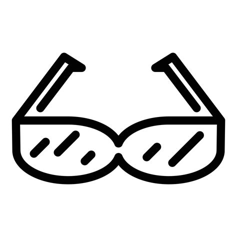 Runner Sunglasses Icon Outline Style 15912318 Vector Art At Vecteezy