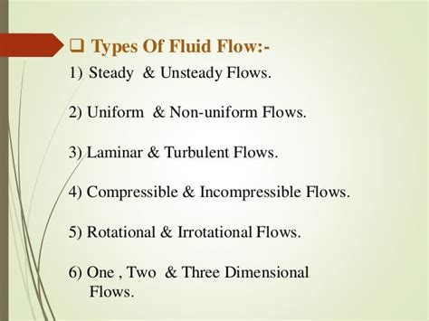 Types Of Fluid Flow