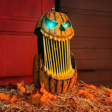 Haunted Living 11 In Led Pop Up Pumpkin Animated Tabletop Decoration