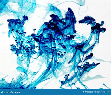 Blue Ink stock photo. Image of water, abstract, blue - 37863630