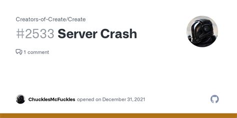 Server Crash · Issue 2533 · Creators Of Createcreate · Github