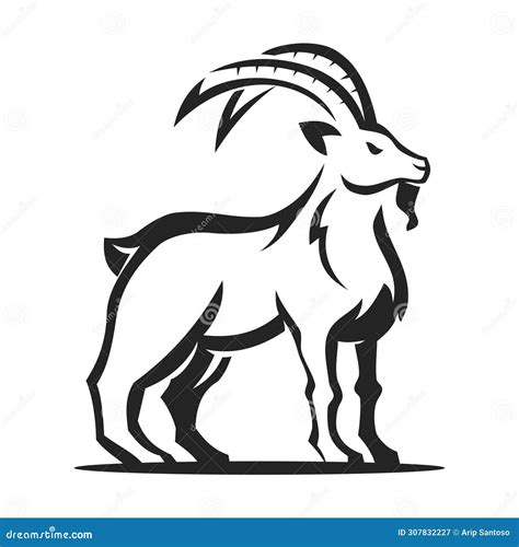 Ibex Logo Template Isolated Brand Identity Icon Abstract Vector