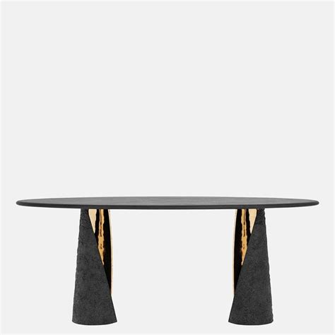 Eron Console Table With Elegant Gold Accents