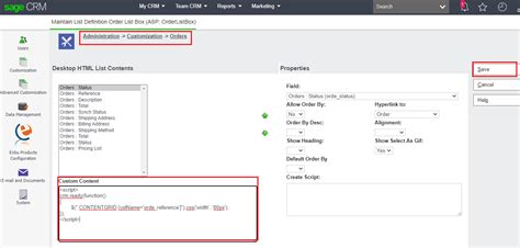 Increasing Reference Column Width In Sage Crm Sage Crm Tips Tricks