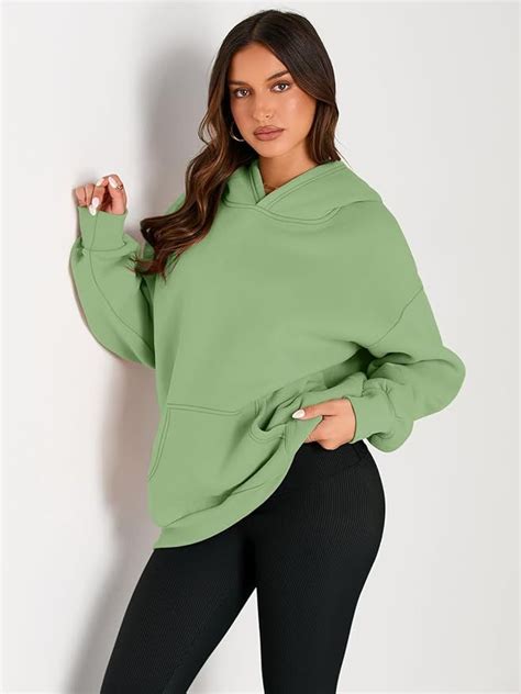Trendy Queen Womens Oversized Hoodies Fleece Sweatshirts Long Sleeve