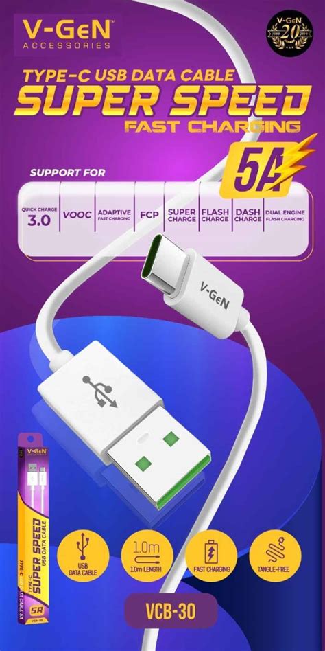 Jual Kabel Data Type C V Gen Vcb Fast Charging A Qc Vooc Afc Fcp Vgen Di Seller Valkyre