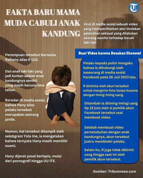 INFOGRAFIS Fakta Baru Mama Muda Cabuli Anak Kandung, Punya Suami hingga Alasan Buat Video ...
