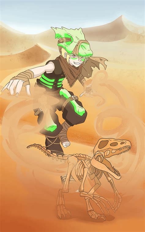 Commission I Drew Of Liam The Fossil Bender He Uses Genamite Crystal