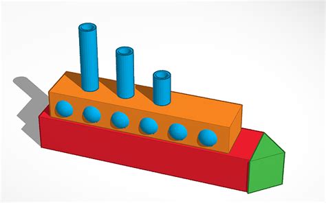 3d Design Кораблик Tinkercad