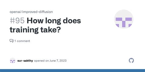 how long does training take · issue 95 · openai improved diffusion