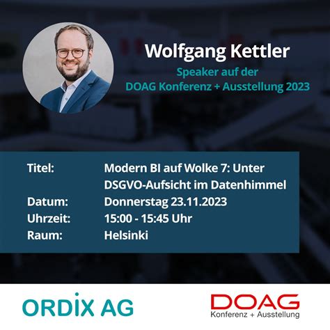 ORDIX auf der DOAG 2023 Übersicht der Vorträge blog ordix de