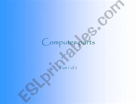 esl english powerpoints computers part 1