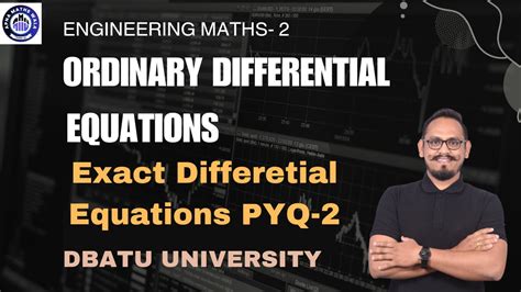 Exact Differential Equation PYQ May 18 Engineering Mathematics II