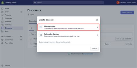 How To Create Discount Code On Shopify Ordersify Shopify Apps For