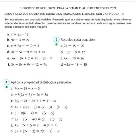 Solved Ayudemen Por Favor Ejercicios De Refuerzo Para La Seman 11 Al