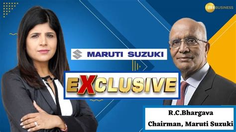 Maruti Suzuki Q4 Results R C Bhargava Chairman Of Maruti Suzuki In