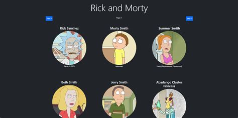 Github Josecarmona React Rick And Morty