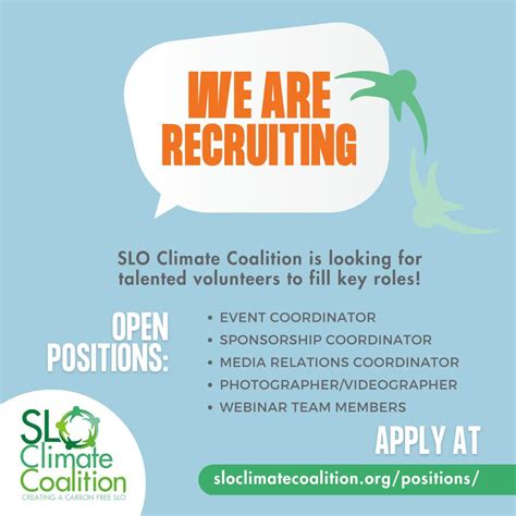 Slo Climate Coalition On Linkedin Slo Climate Coalition Is Recruiting