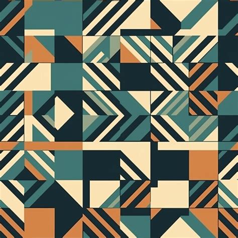 Premium Ai Image A Close Up Of A Pattern Of Squares And Rectangles Generative Ai