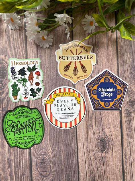 Harry Potter Themed Stickers Poly Potion Berties Beans Etsy