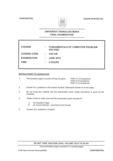 Faculty Computer Sciences And Mathematic 2019 Session 2 Pra Diploma