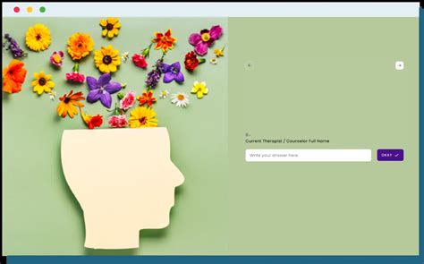Mental Health Intake Form Form Template