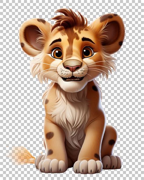 Simba The Lion King PNG Artwork Legendary Lion Cub Character Portrait