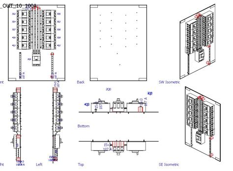 Typical Abb Smdb Panel Incomer Up To 100a 18ka Outgoing 10x Up To 100a 18ka Panels And Parts