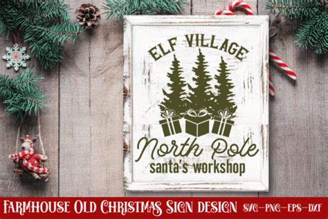 1 Elf Village North Pole Santas Workshop Svg Designs And Graphics